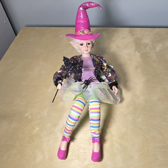 Ghoulish | Toys | Halloween Witch Elf Doll Shelf Sitter | Poshmark